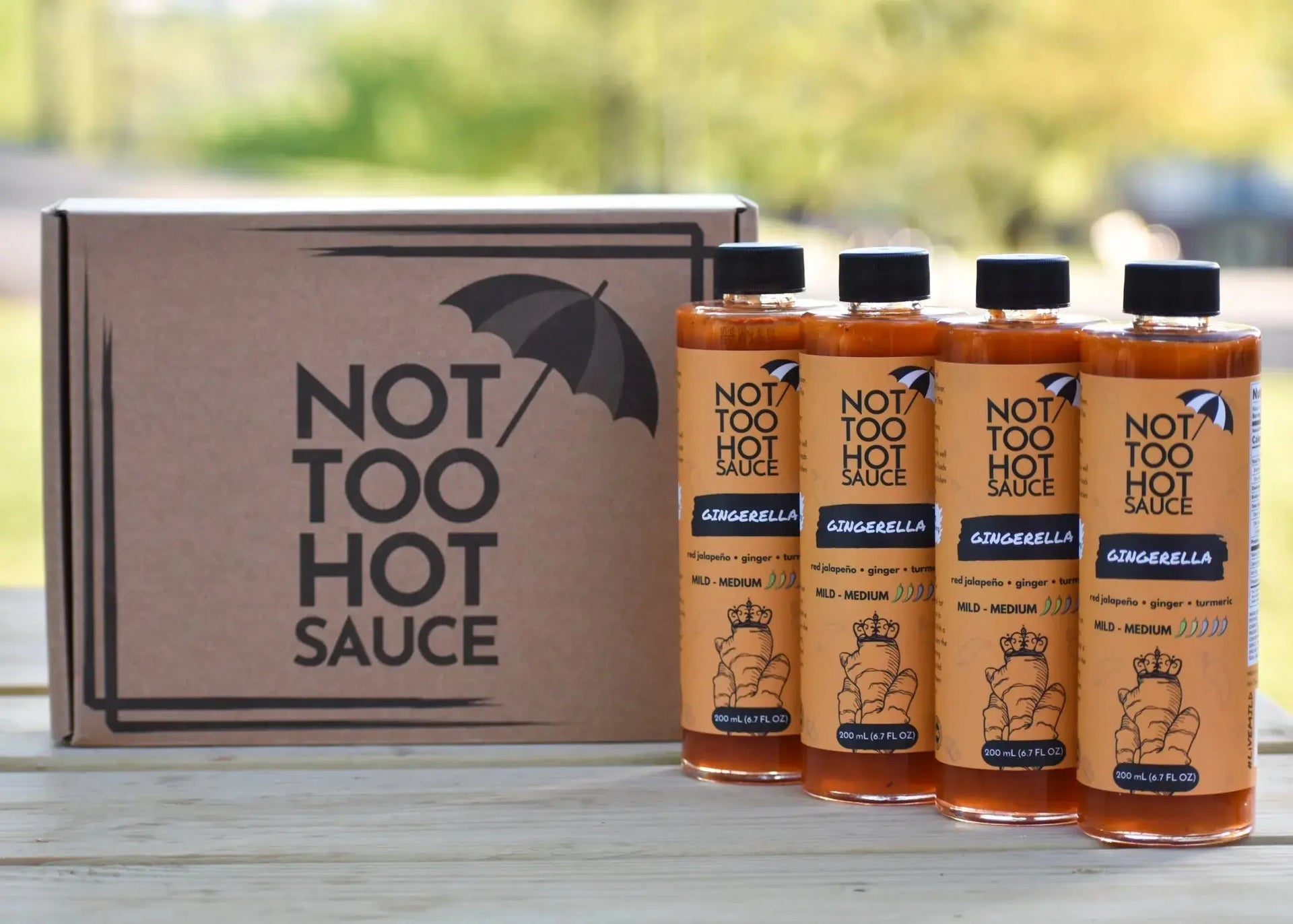 Gingerella 6.7 oz. Red Jalapeño Ginger Hot Sauce | Not Too Hot Sauce